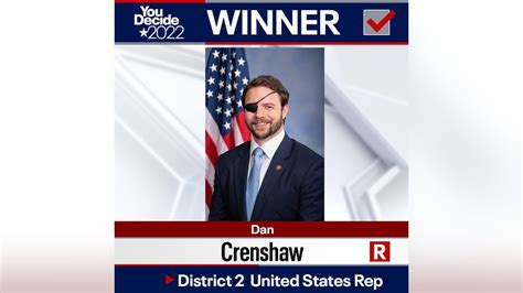 Dan Crenshaw Re Elected Us House Representative For Texass 2nd