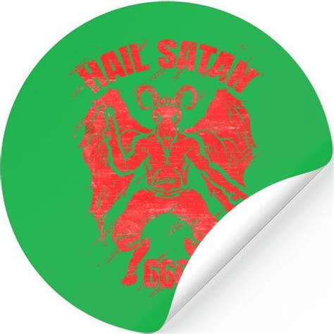 Hail Satan 666 Baphomet Satanic Cult Sold By Iram Akhtar Sku