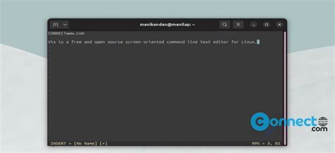 Vis Command Line Text Editor CONNECTwww