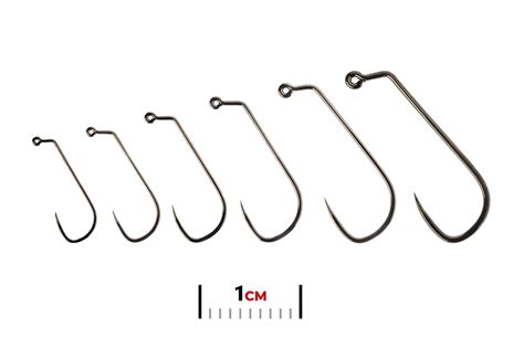 Jig Force Long Black Nickel Barbless S6 Fly Tying Hooks Fulling Mill