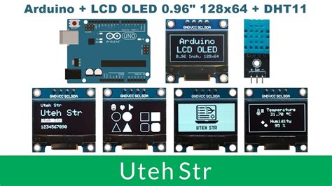 Arduino I2c Oled Display 096 128x64 Dht11 Sensor Arduino With