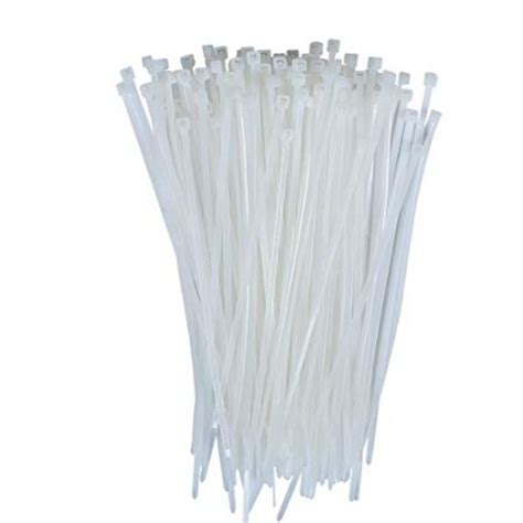 Nylon Flexible Cable Tie White 300mm 100pcs Pack