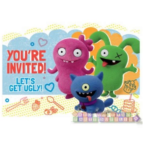 Designware Party Supplies New 12 Piece Uglydolls Birthday Party