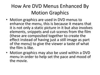 Dvd Menus Creative Media PPT