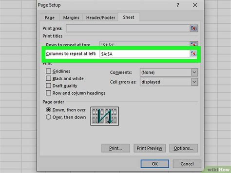 how to print headers on each page in excel with pictures