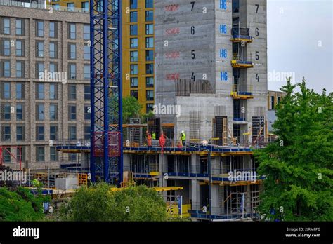Urban Tower Block Project Modern High Rise Multi Storey Apartments