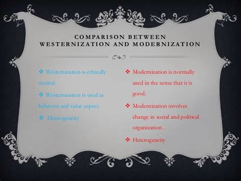 What Is Globalization Modernization And Westernization