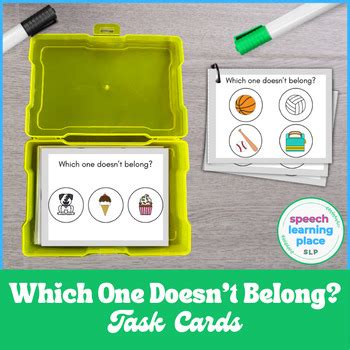 Which One Doesnt Belong Task Cards Category Exclusion Speech Therapy