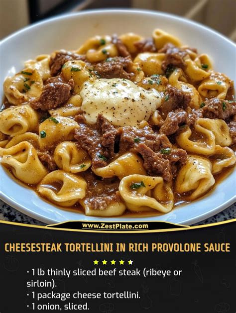 Cheesesteak Tortellini In Rich Provolone Sauce Feed