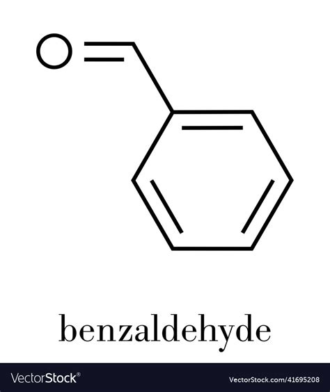 Benzaldehyde Bitter Almond Odor Molecule Skeletal Stock 54 Off