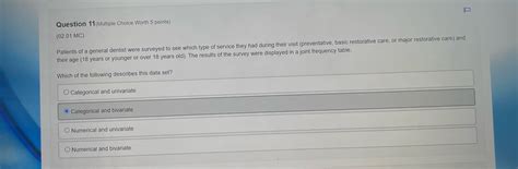 solved question 11 multiple choice worth 5 points 02 01