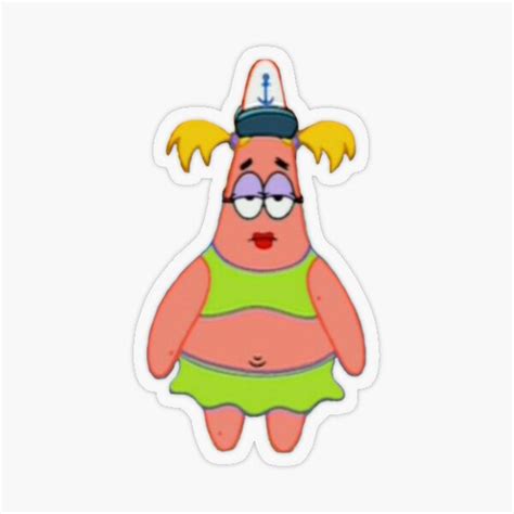 Patricia Spongebob Squarepants Sticker By Aidan888 Redbubble