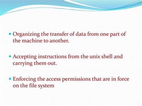 Unix Operating System Architecture With File Structure Pptx