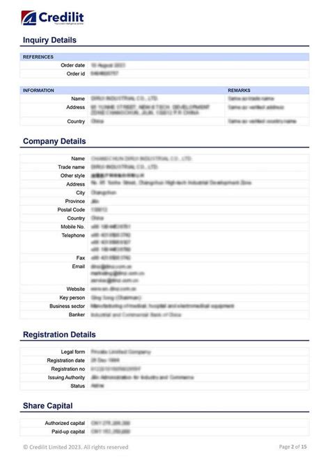 Papua New Guinea Business Credit Risk Report Credilit Limited