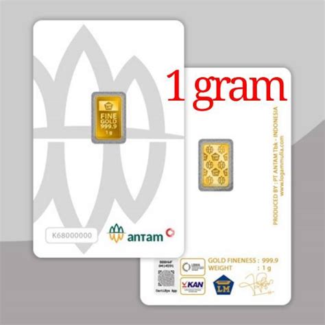 Jual Emas Antam Logam Mulia Certieye Gram Bersertifikat Shopee Indonesia
