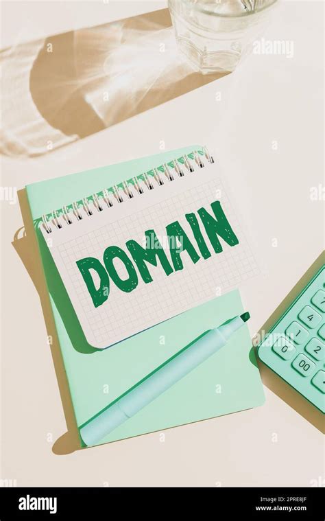 hand writing sign domain internet concept identification string that