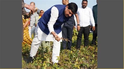 अन्नदाता किसानों की राहत के लिए खजाने में धन की कमी नहीं Cm मोहन