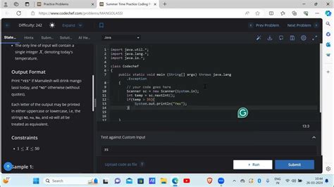 Summer Time Codechef Problem Youtube