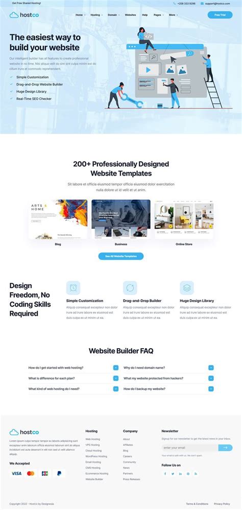 hostco premium web hosting template web hosting html templates