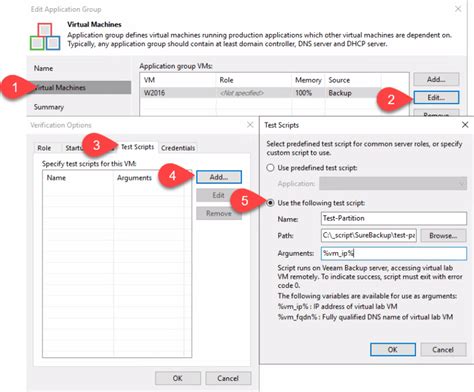 Using Custom Powershell Script With Surebackup Vnote42