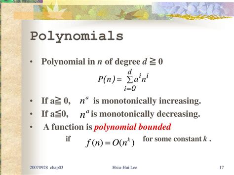 Chapter 3 Growth Of Functions Lee Hsiu Hui Ppt Download