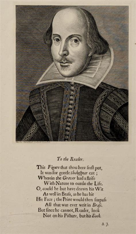 Lot William Shakespeare Portrait Of The Playwright After The