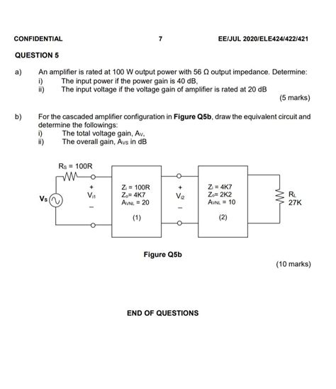 Solved Question 2 A For The Circuit In Figure Q2a The