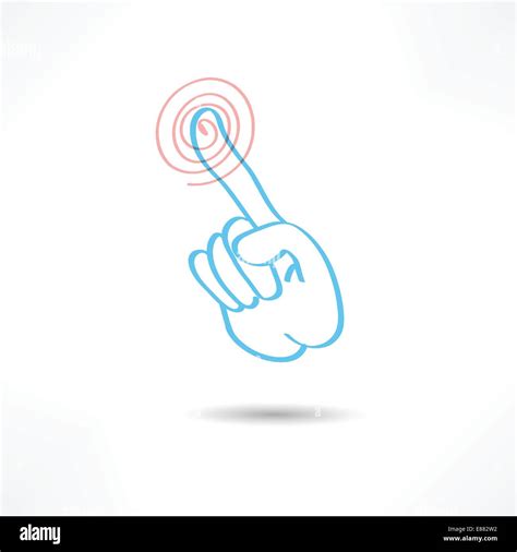 Touchpad With Two Hand Stock Vector Images Alamy