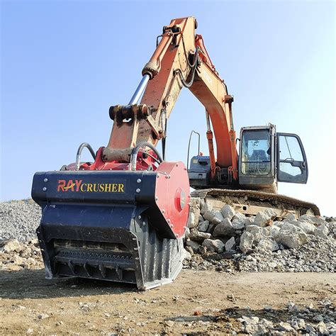 Excavator Jaw Demolition Concrete Hydraulic Crusher Bucket Ray
