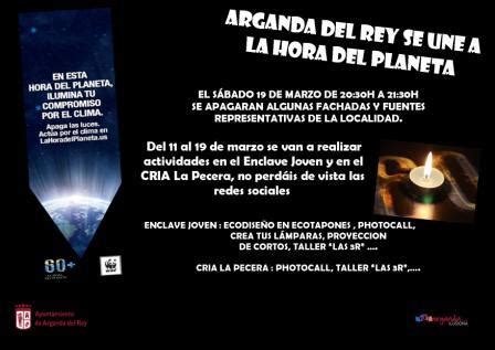 PortalArganda Arganda Del Rey Se Suma A La Hora Del Planeta