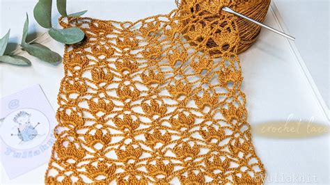 Учимся вязать крючком Цветочные узоры Кружево мастер класс по вязанию крючком Схема описание