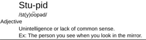 Well Thats Stupid Rantimeme
