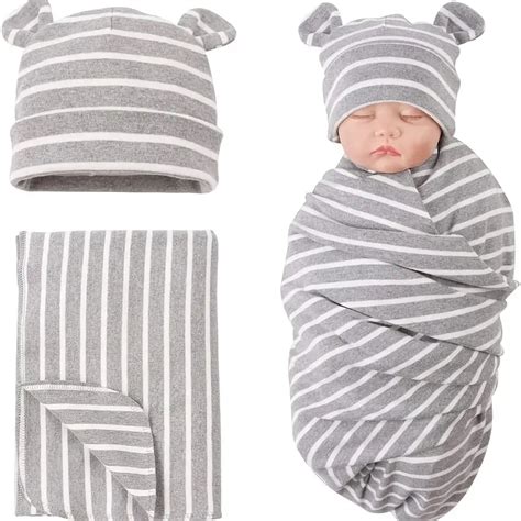 Conjunto De Gorro Para Bebé Recién Nacido De Algodón Negro Gorros Para