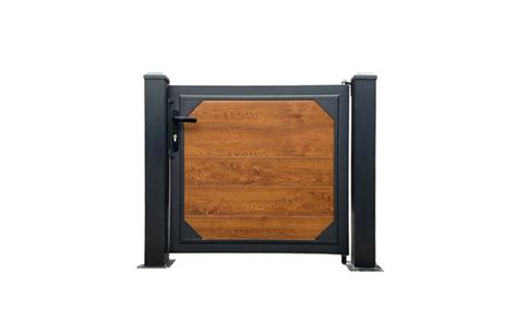 Steel Framed Garden Gate With Cladding Cocklestorm Fencing Ltd Bury And Manchester