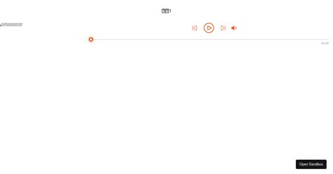 Liripengvue Audio Player Issue 模板 Forked Codesandbox