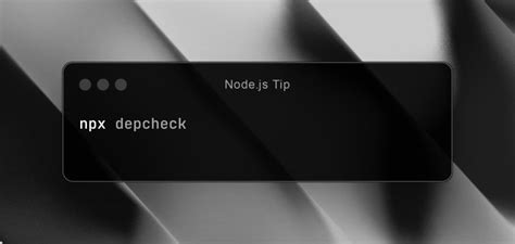 Adil Amin On Linkedin Nodejs Tip💡 You Can Use Npx Depcheck Command To