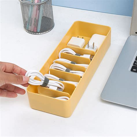 Ящик для хранения кабеля пластиковый контейнер для линии передачи данных зарядного устройства