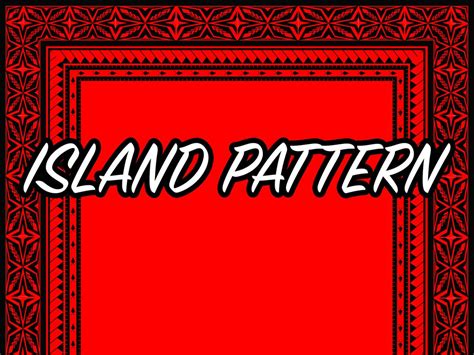 Island Sqare Pattern Etsy