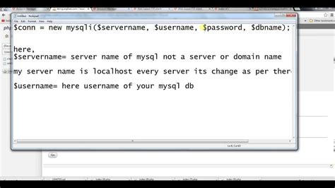 Php Connect To Mysql Youtube