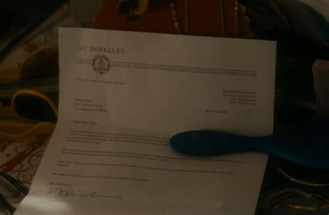 Alicias Acceptance Letter To Uc Berkeley Might Give Us Clues About When The Za Started R