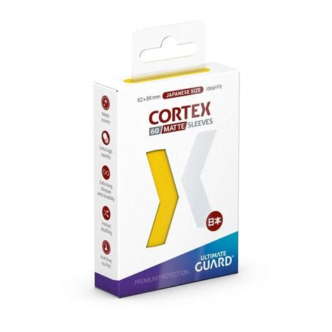 Ultimate Guard Cortex Sleeves Japanese Size Matte Yellow 60 Big W