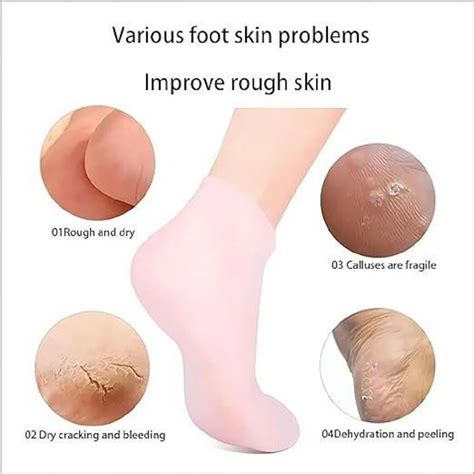 Modulyss Moisturizing Silicone Gel Socks For Women And Men Gel Socks