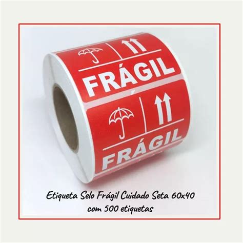 Etiqueta Selo Fragil Cuidado Seta X Etiquetas MercadoLivre