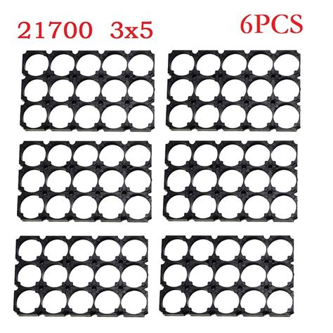 Dependable 6 Pcs 21700 Battery Holder Stand For Secure Battery Pack