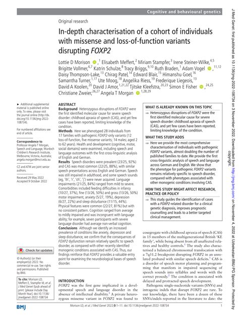Pdf In Depth Characterisation Of A Cohort Of Individuals With