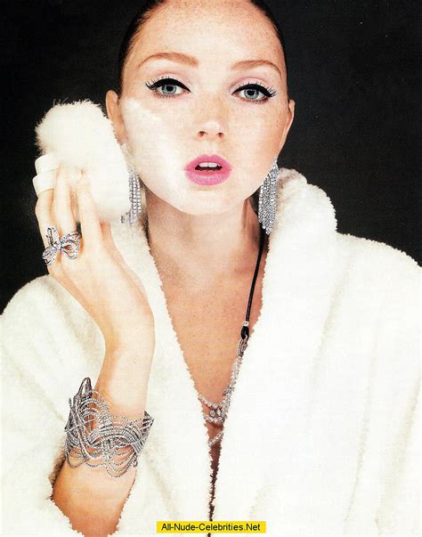 Lily Cole Sexy And Braless Scans From Mags