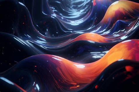 Premium Ai Image Surreal Abstraction Of Temporal Waves And Spatial