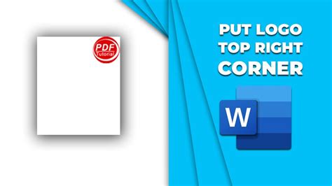 How To Put A Logo On The Top Right Corner In Word YouTube