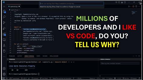 Millions Of Developers And I Like Vs Code Do You Tell Us Why Youtube