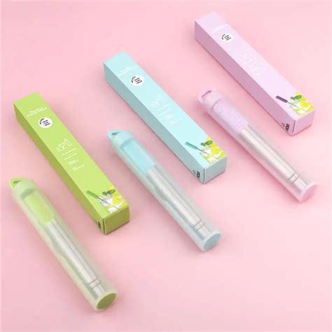 텔레스코픽 재사용 가능한 빨대 스테인레스 스틸 금속 빨대 접이식 빨대 세트 케이스 청소 브러시 포함 캠핑 여행 빨대